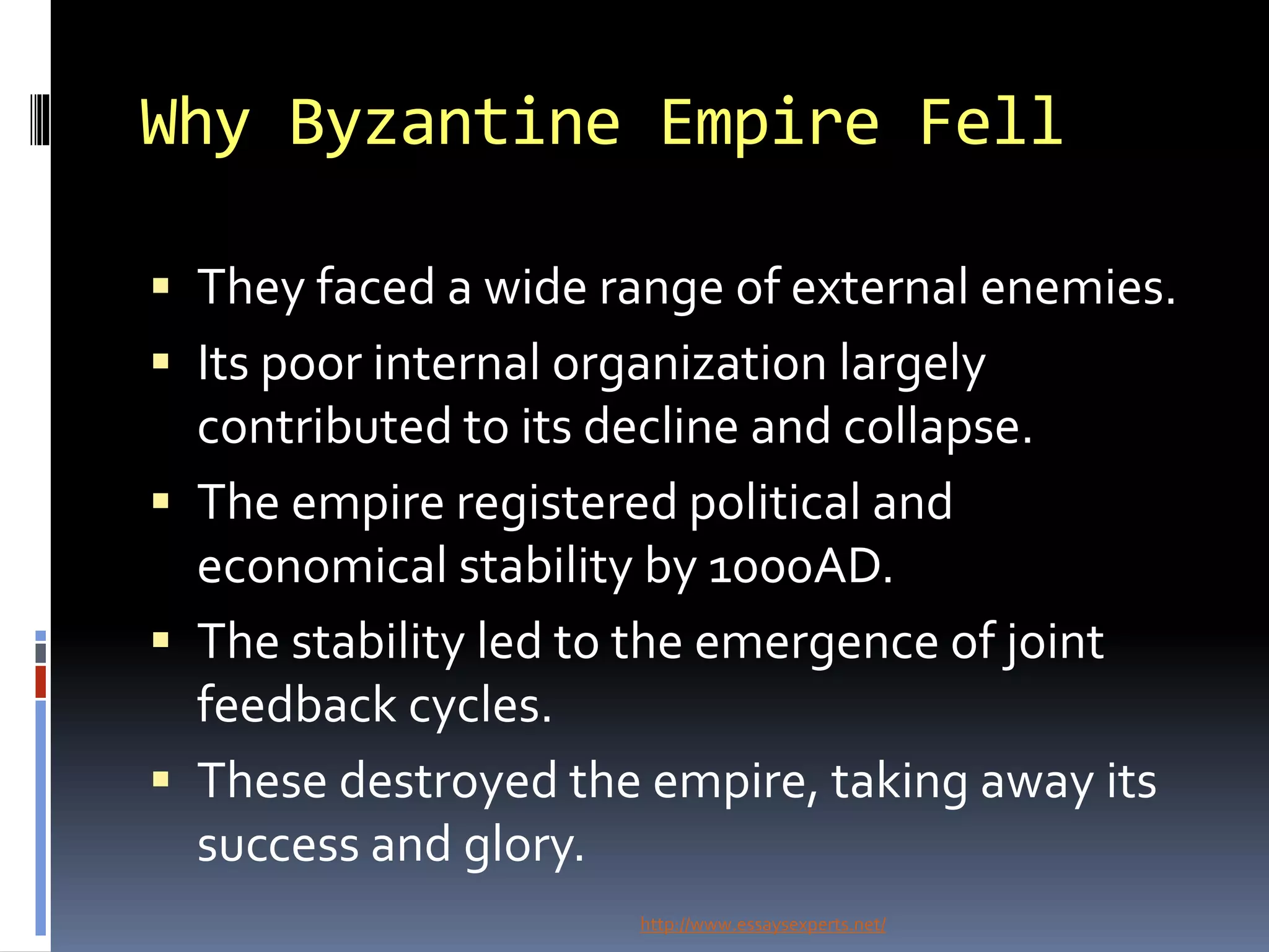 Decline of the byzantine empire | PPTX