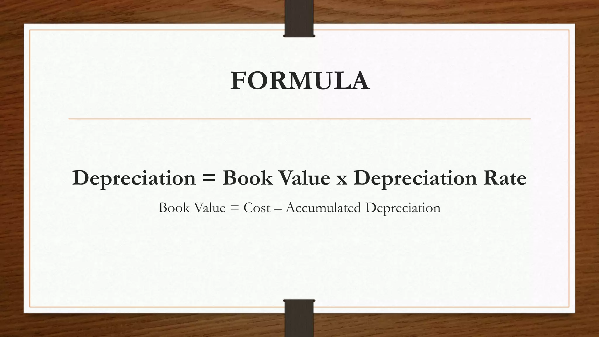 Declining balance method es07 | PPTX