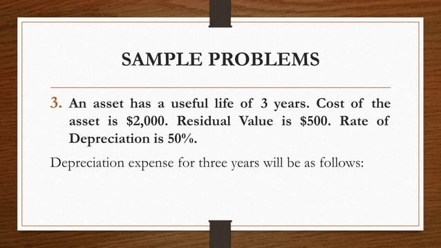 Declining balance method es07 | PPTX | Business Accounting & Finance ...