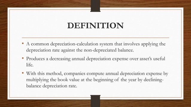 Declining balance method es07 | PPTX | Business Accounting & Finance ...