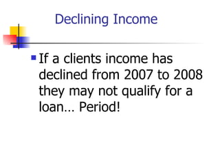 Declining Income | PPT