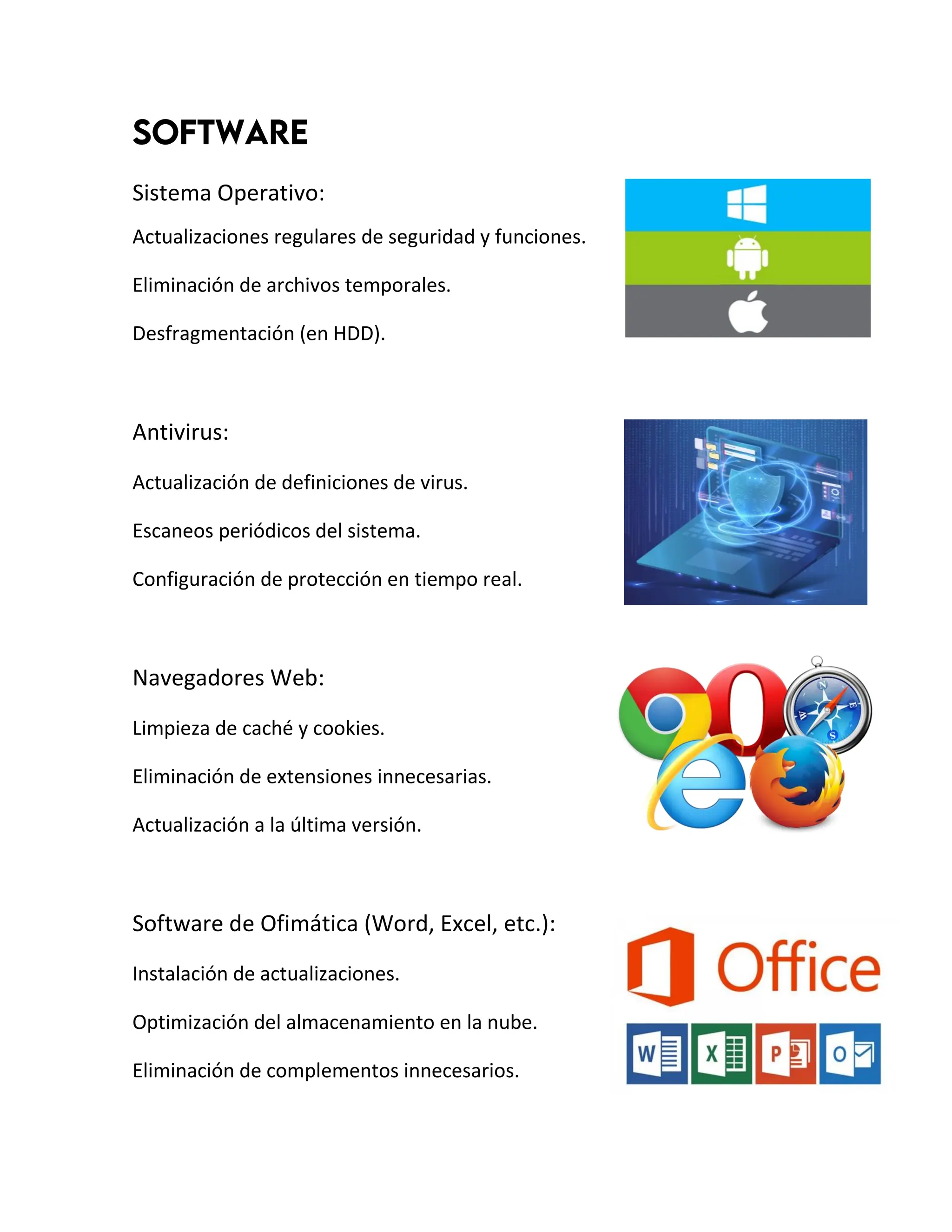 Tarea numero 1 Decálogo, 10 elementos del hardware y software | PDF