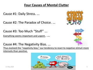 Decluttering your life is the key to reduce lock down stress | PPTX