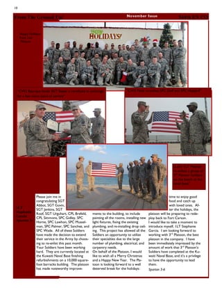 505th EN BN December Newsletter | PDF | Defense Industry | Industries
