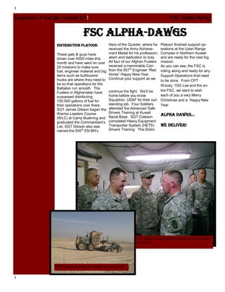 505th EN BN December Newsletter | PDF | Defense Industry | Industries