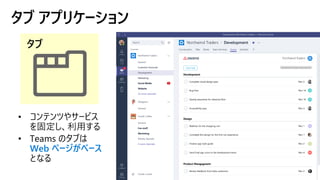 【de:code 2020】 開発者が語る！ Microsoft Teams アプリケーション開発の実例とコツ | PPT