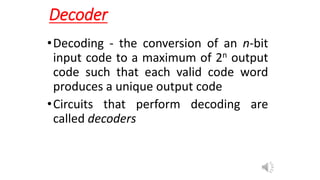 Decoders decoderand design with their.pptx