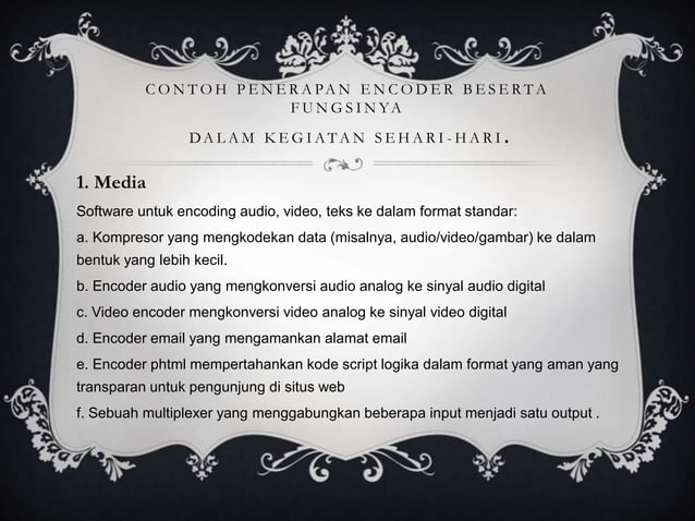 Decoder and Encoder Universitas Medan Area | PPT
