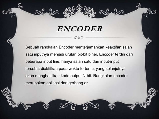 Decoder and Encoder Universitas Medan Area | PPT