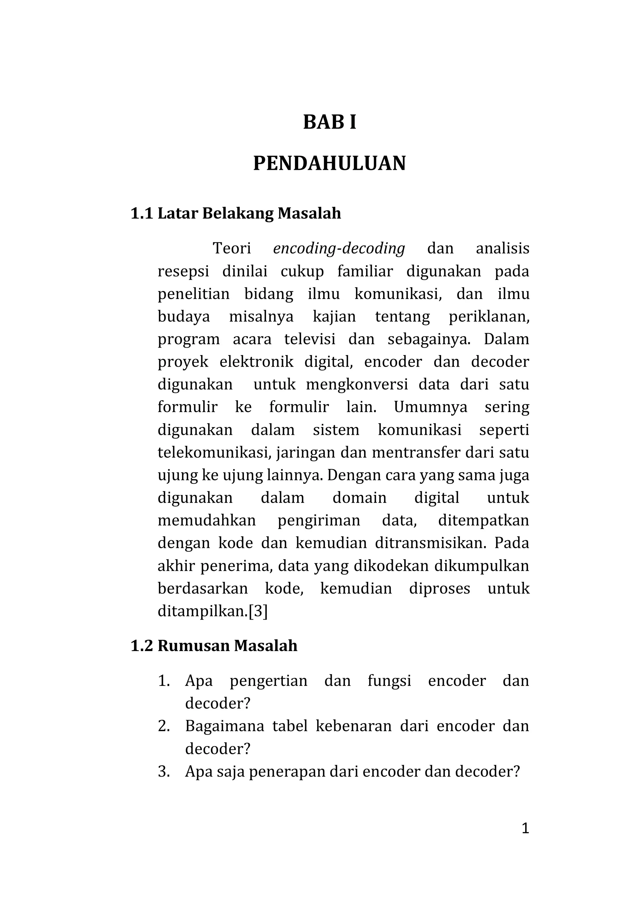 Decoder & Encoder | PDF