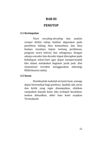 Decoder & Encoder | PDF