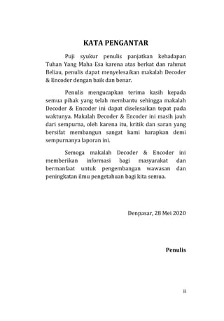Decoder & Encoder | PDF