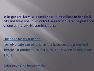 Decoder for digital electronics | PPT