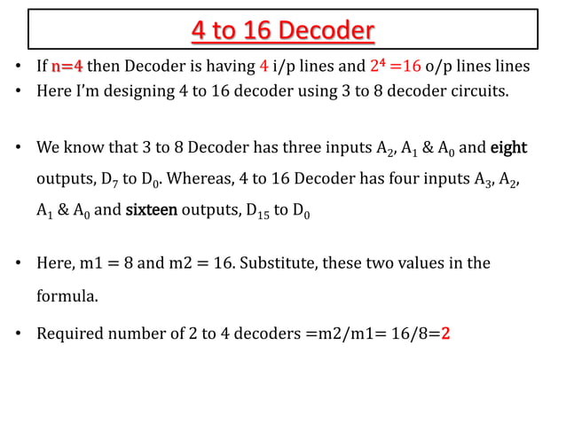 Decoders in digital electronics | PPTX | Programming Languages | Computing