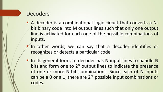 decoders121-170714184489769876987698749.pptx | Programming Languages | Computing