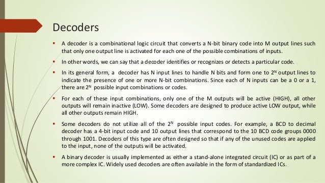Decoders-Digital Electronics