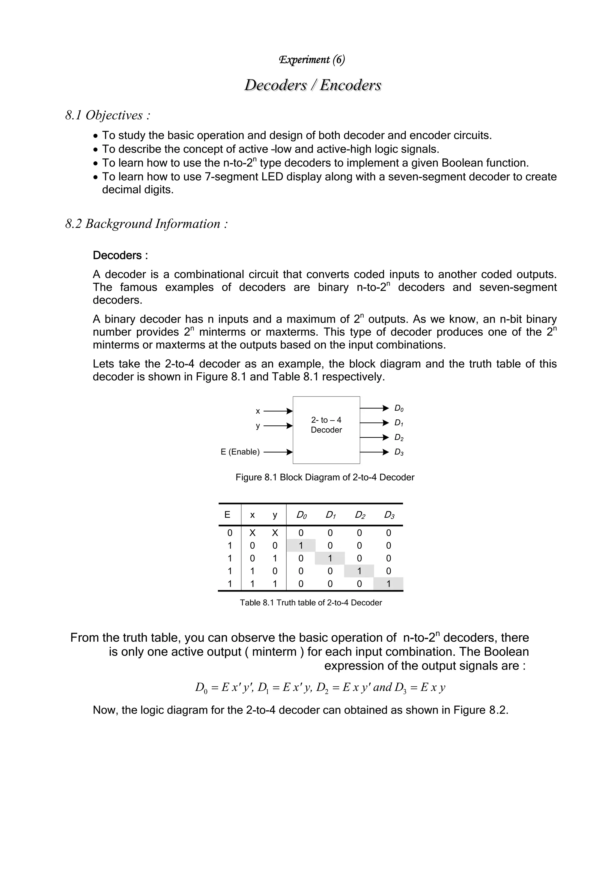 Decoders and encoders | PDF