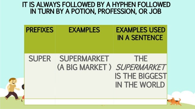 Decode words in a story using prefixes super