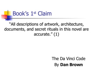 Decoding DaVinci Code | PPT
