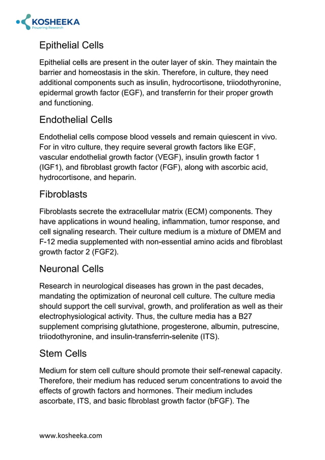 Decoding Cell Culture: Evolution, Components & Media Optimization | PDF
