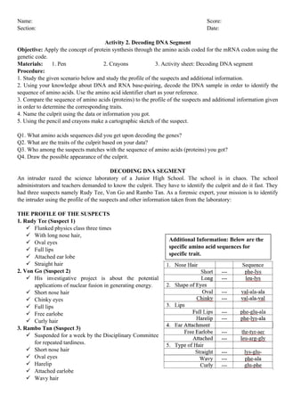 Science 10 Quarter 3 Module 4 - Decoding DNA Segment.docx