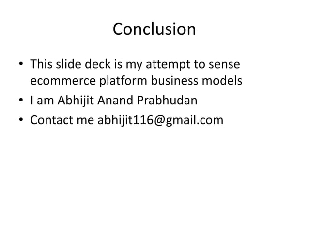 Decoding ecommerce business models | PPTX | Business | Business and Finance