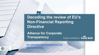 Decoding the review of EU's Non-Financial Reporting Directive | PPT