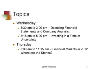 Decoding Financial Statements by Gary Trennepohl | PPT