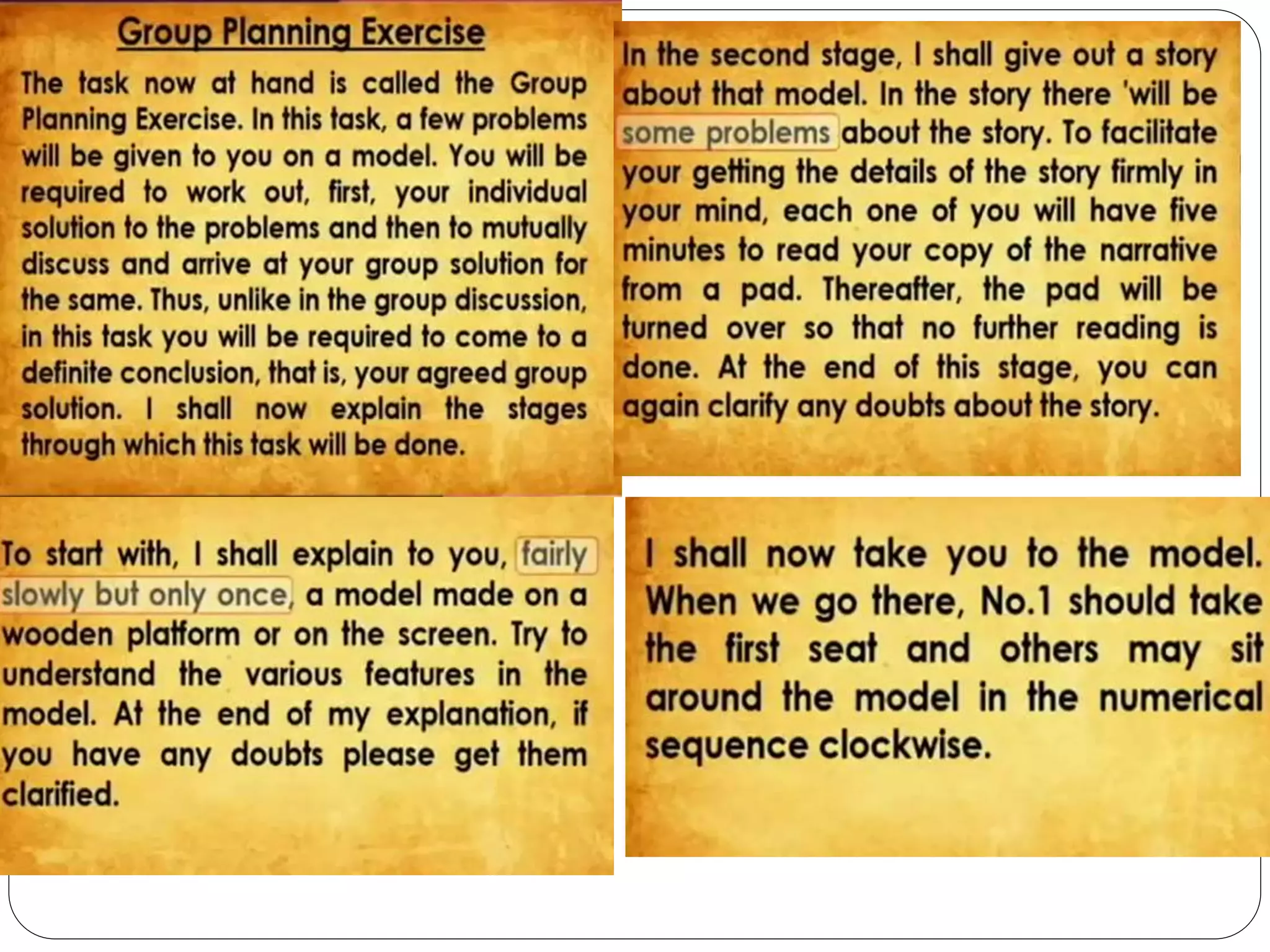 Decoding group planning exercise in SSB | PPTX