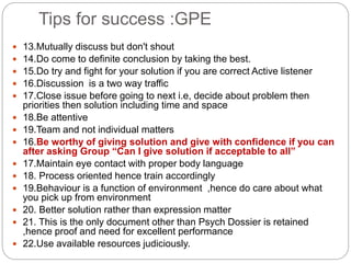 Decoding group planning exercise in SSB | PPTX