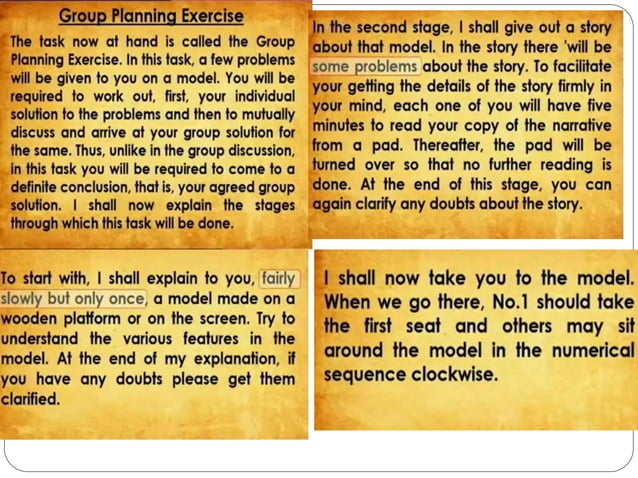 Decoding group planning exercise in SSB | PPTX