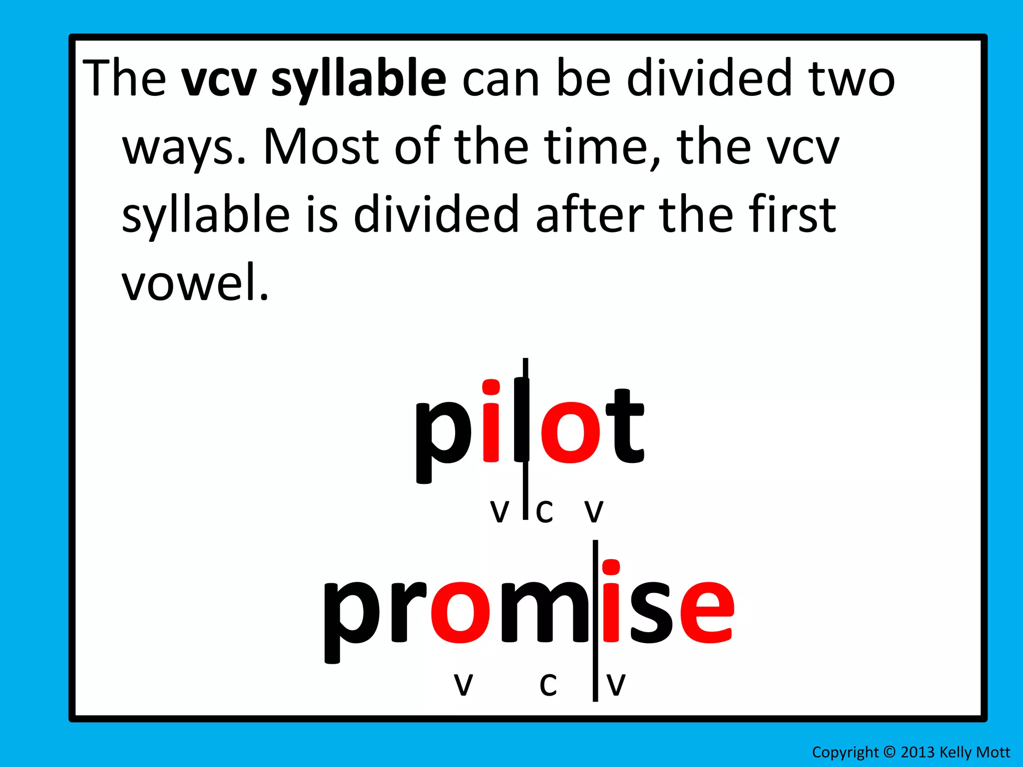 Decoding Unit 1 lesson 4 vcv and vccv | PPTX