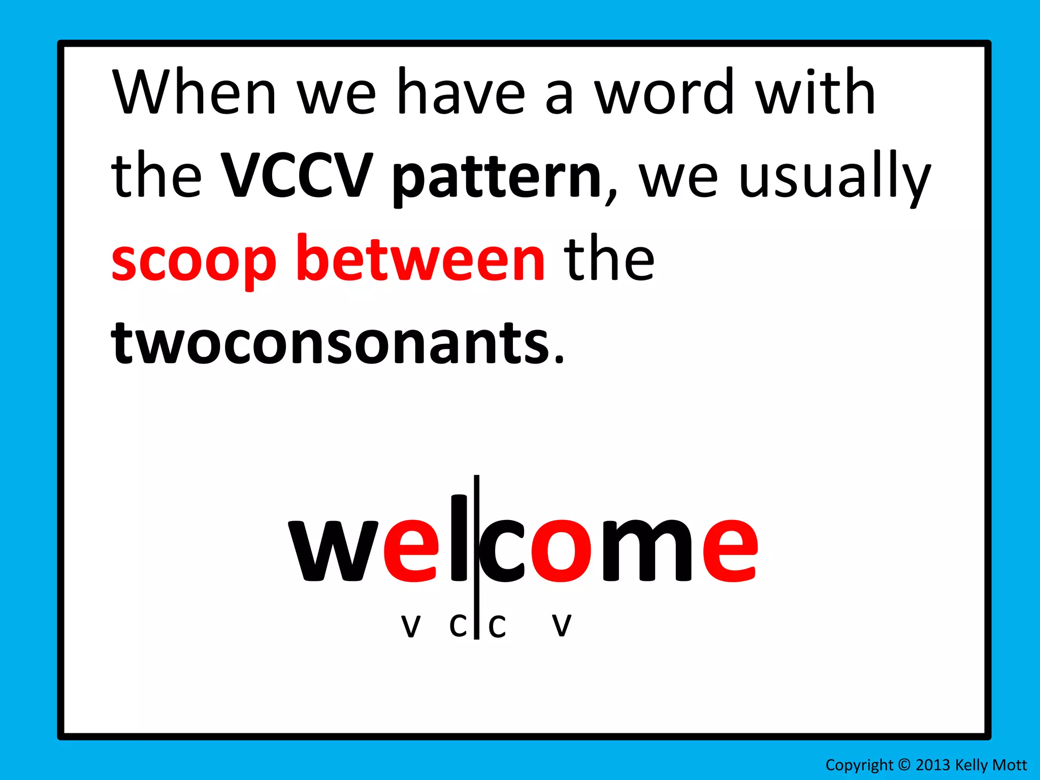 Decoding Unit 1 lesson 4 vcv and vccv | PPTX