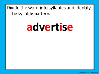 Decoding Unit 1 lesson 4 vcv and vccv | PPTX