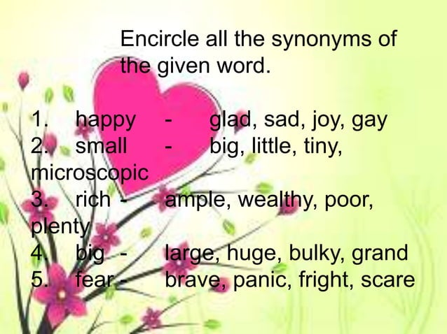 Decoding meaning using synonyms and antonyms | PPT