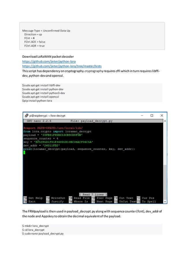 Decoding Lorawan Packet Docx Computer Networking Computing 6981