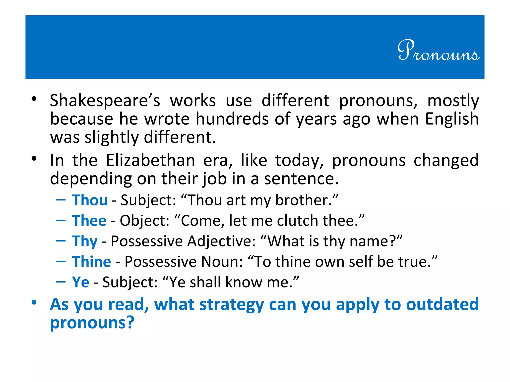 Decoding shakespeare | PPT
