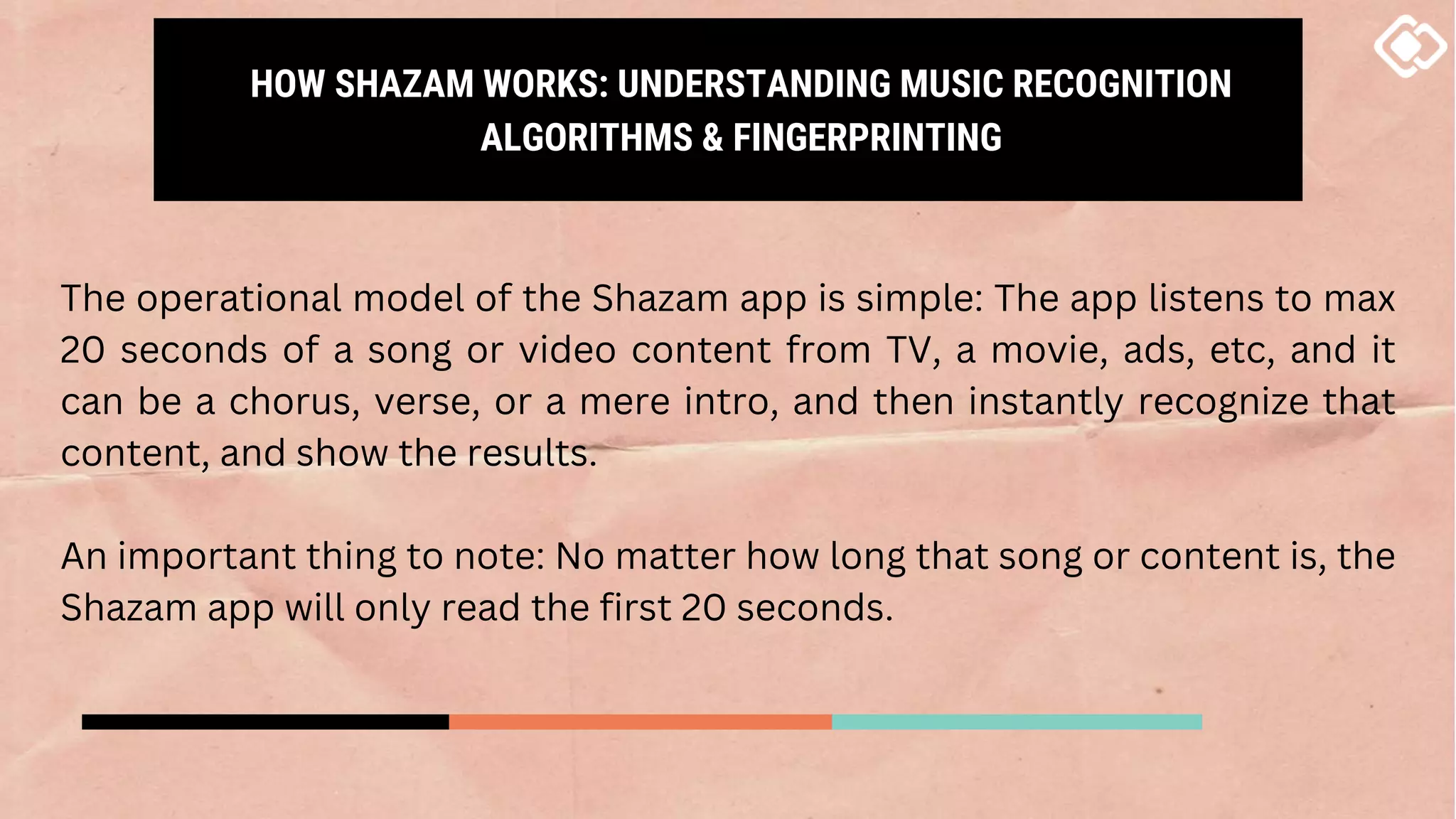 Decoding Shazam: How does music recognition work with Shazam app? | PPTX | Digital Audio ...