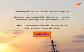 Decoding SOLAS (Safety of Life at Sea) by SHM Shipcare | PPTX