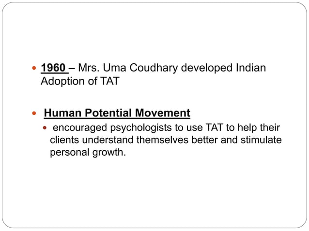 Decoding tat 1 Murray's tat concept | PPTX | Medical Health