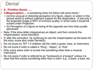 Decoding tat 10 the defense mechanism manual part1(denial) | PPTX
