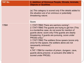Decoding tat 11 the defense mechanism manual part 2 (projection) | PPTX