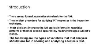 Decoding tat 14- Interpretation of TAT A Method | PPTX
