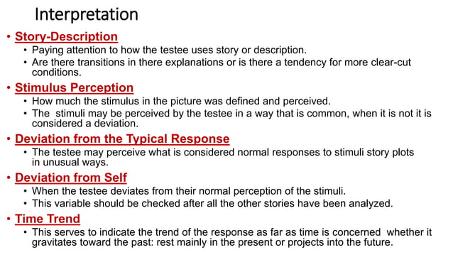 Decoding tat 14- Interpretation of TAT A Method | PPTX