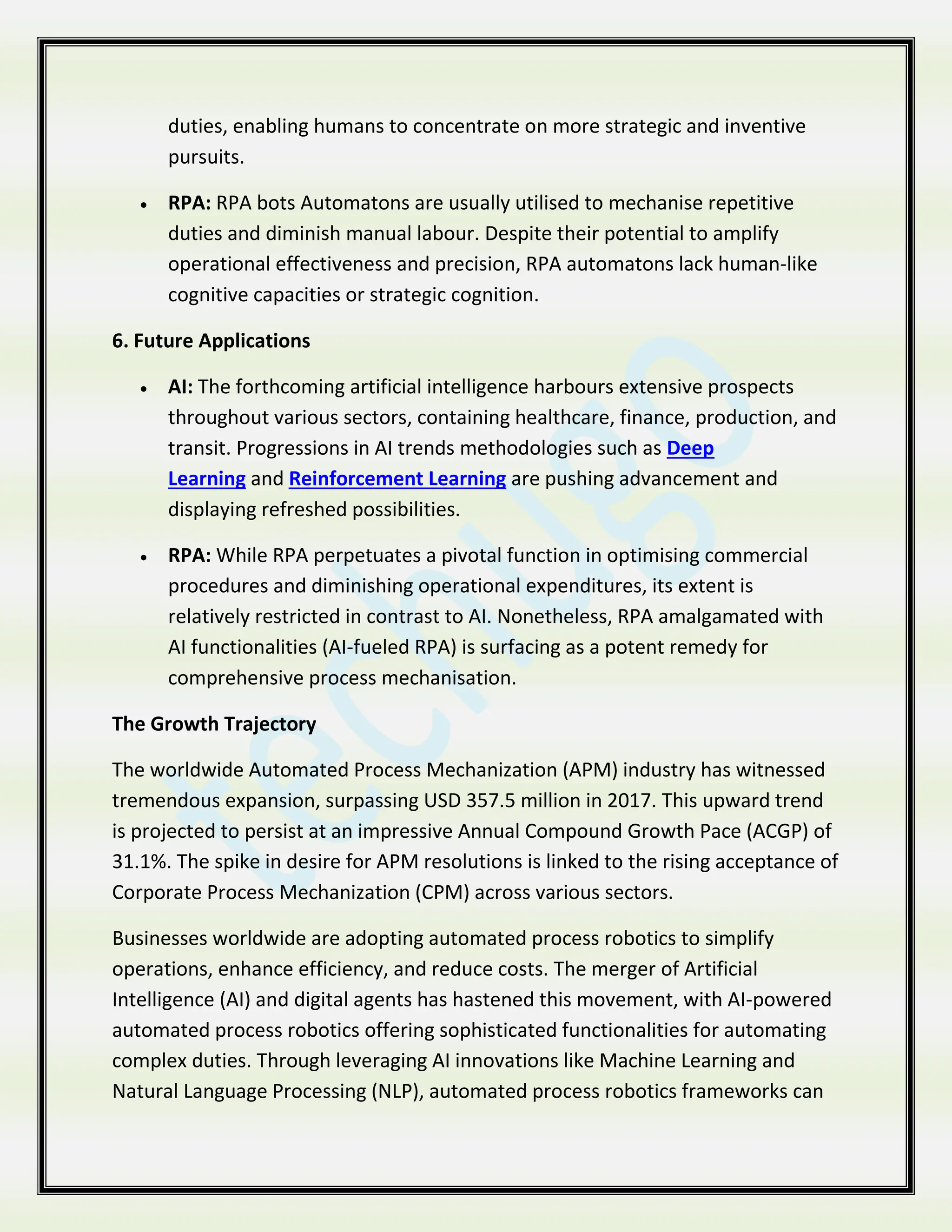Decoding the Dynamics: Is RPA a part of AI? | PDF