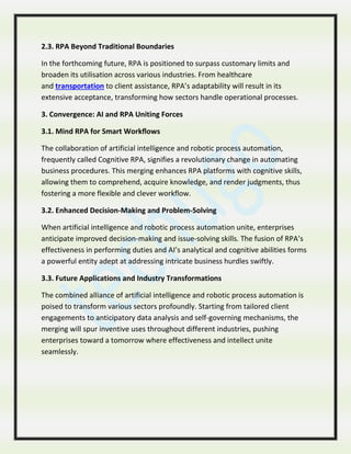 Decoding the Dynamics: Is RPA a part of AI? | PDF