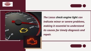 Decoding the Lexus Check Engine Light What It Really Means | PPT