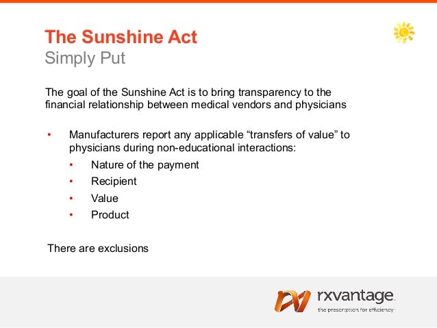 Decoding the Sunshine Act - What Exactly are Manufacturers Reporting