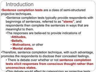 Decoding word association 3 - sentence completion test | PPT