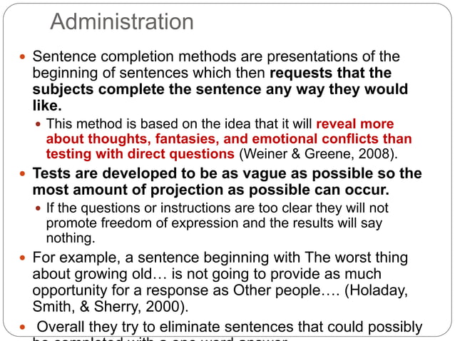 Decoding word association 3 - sentence completion test | PPT
